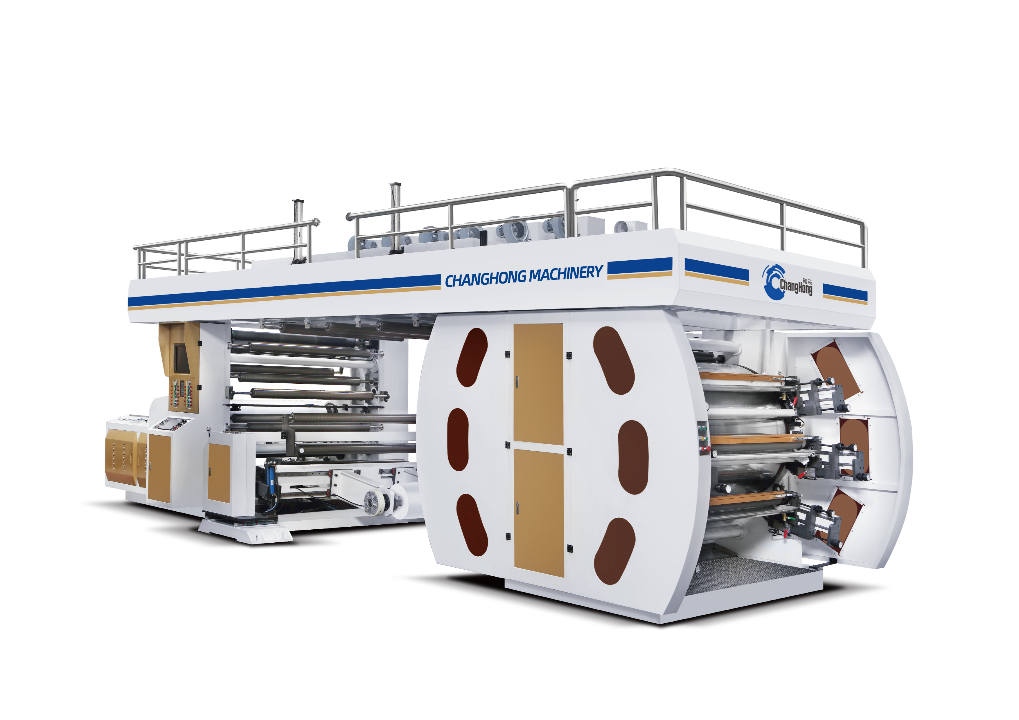 Central Drum 8 Color Ci Flexo Machine