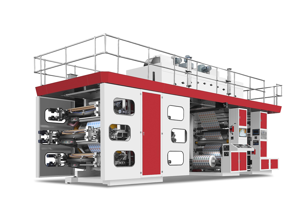 6 Color CI Flexo Machine For Plastic Film