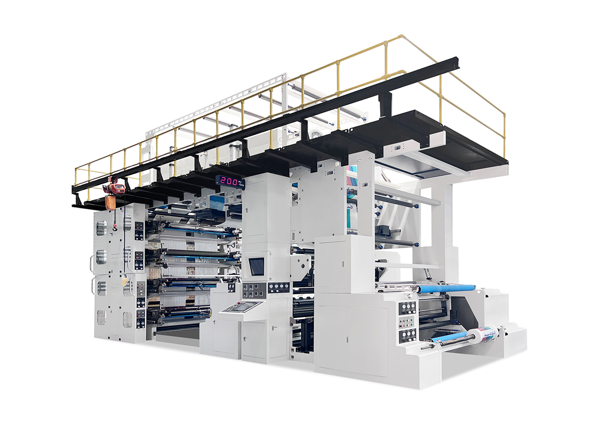 Servo stack type flexo printing machine 200m/min