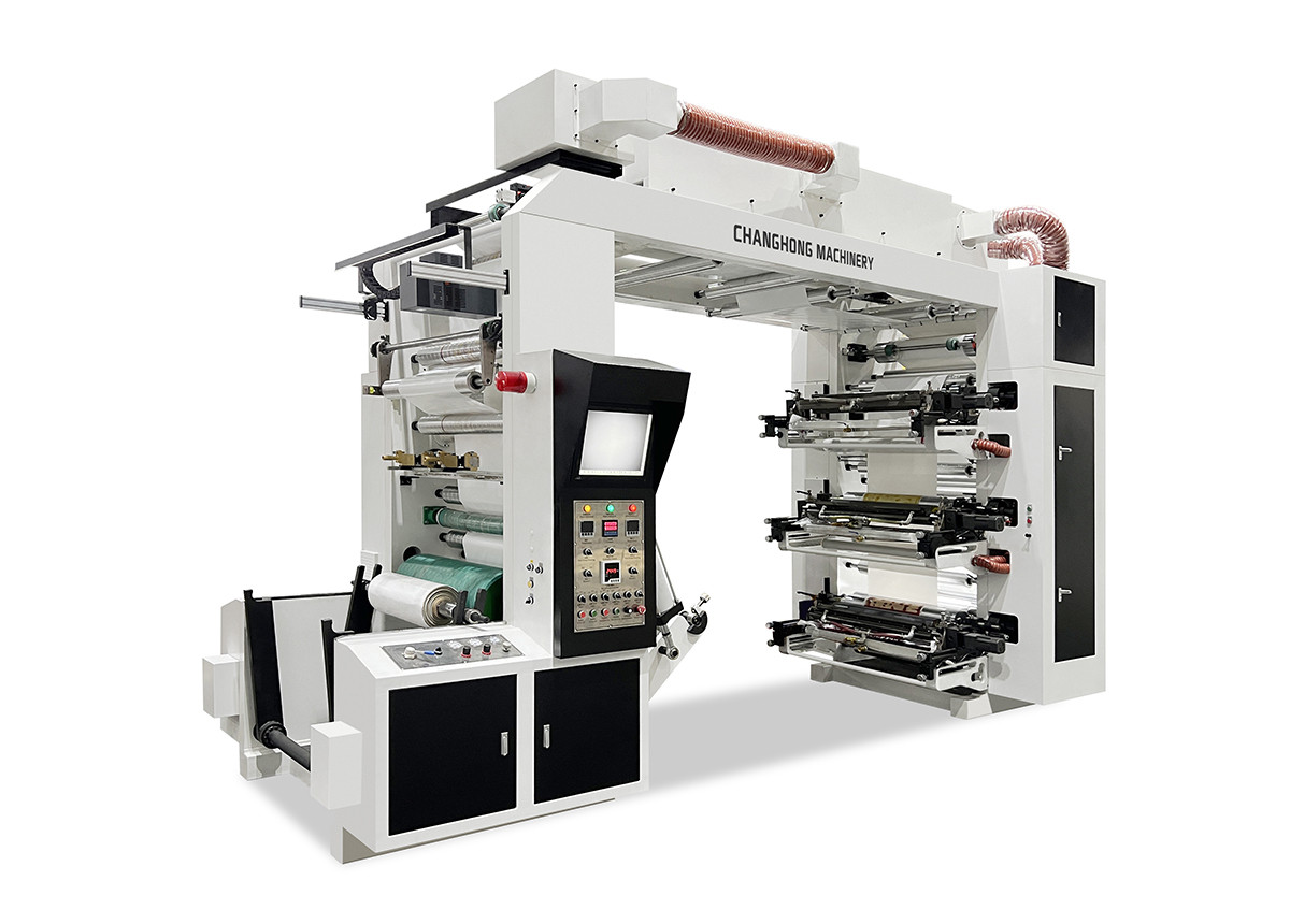 Paper/ Non Woven 6 colour slitter stack flexo printing machine